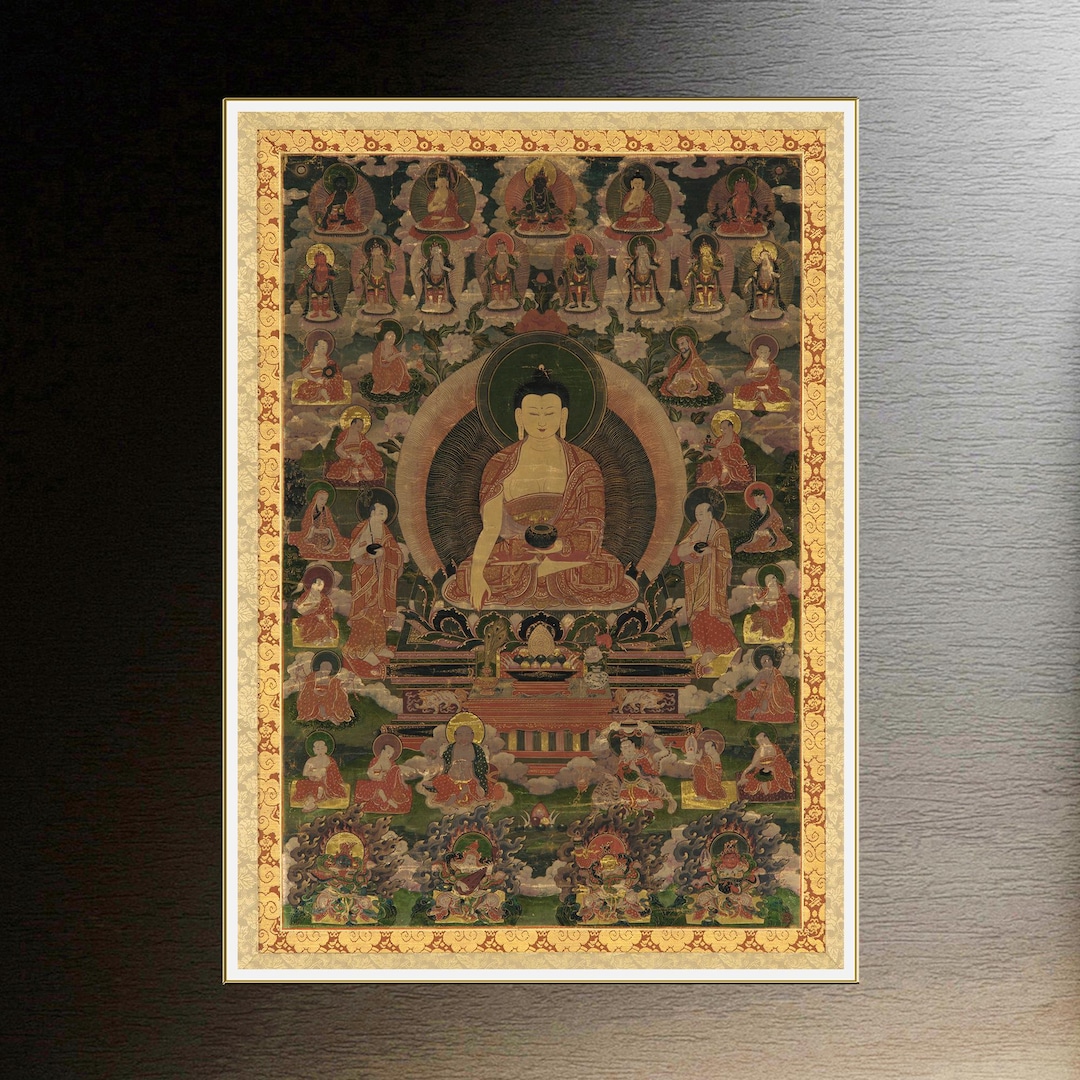 Tibetan Tangka Sakyamuni Sitatapatra and Divinities - Etsy