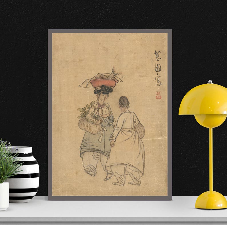 Korean Women in Hanbok by Shinyunbok - Etsy