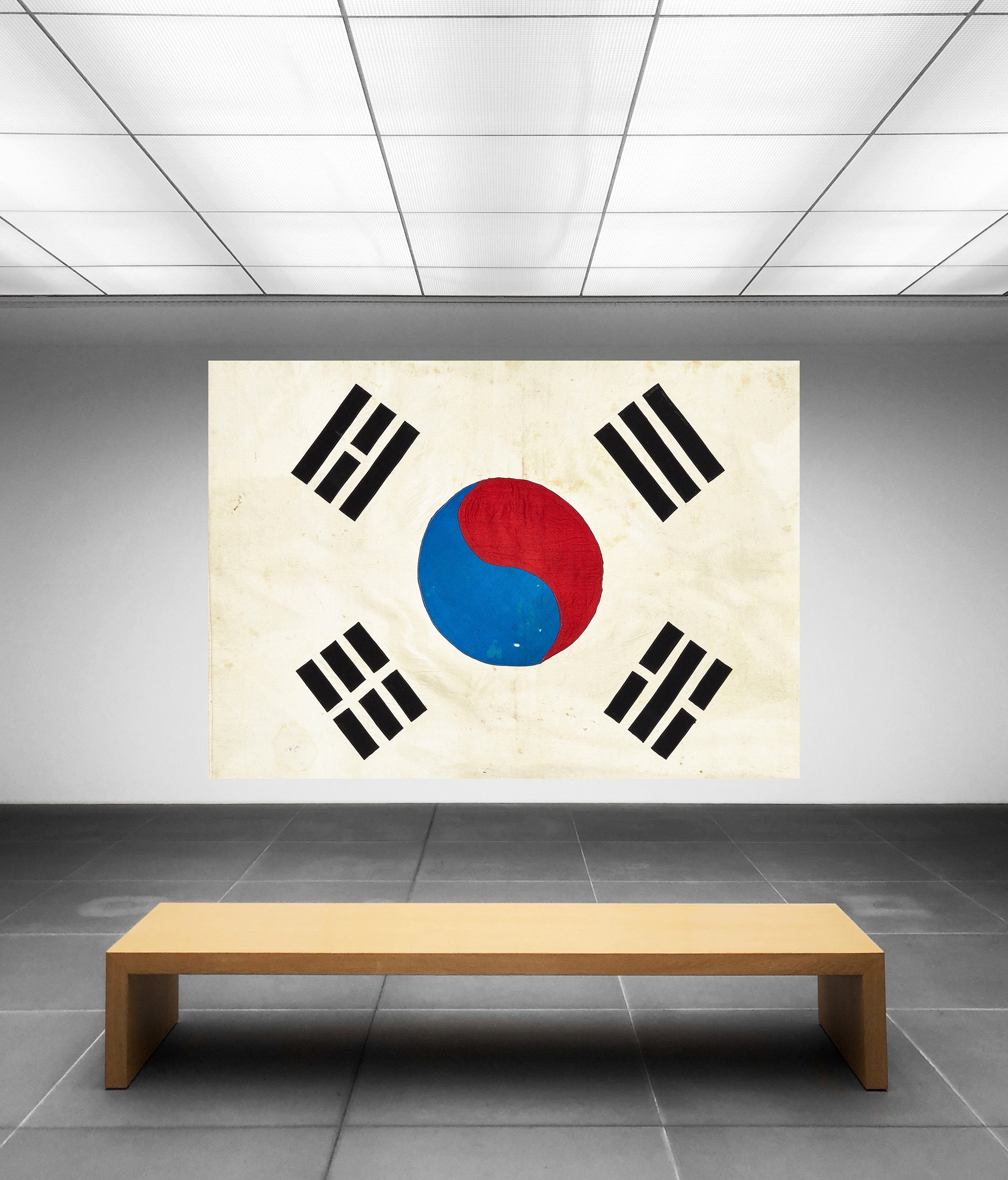 Korean Art Antique National Flag of Korea Old Taegeukgi 태극기 | Etsy New ...