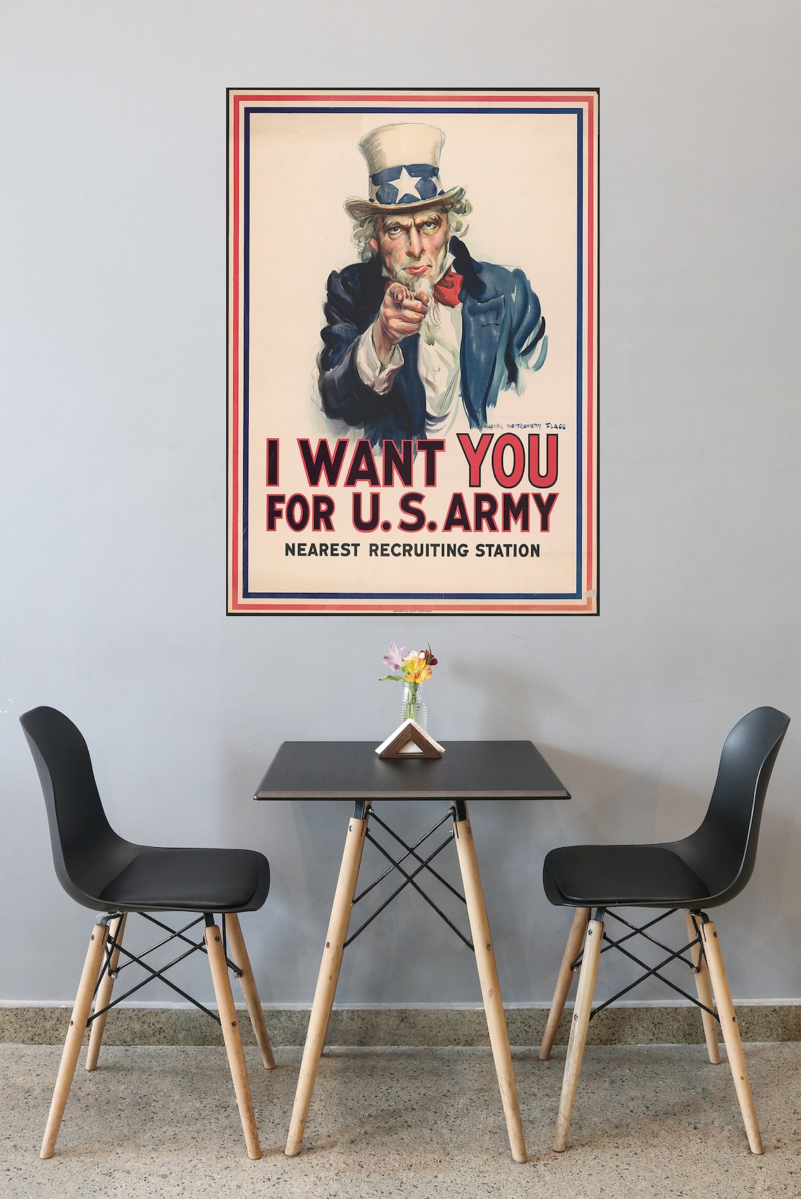 Uncle Sam Poster I Want You for US Army Vintage Poster by - Etsy