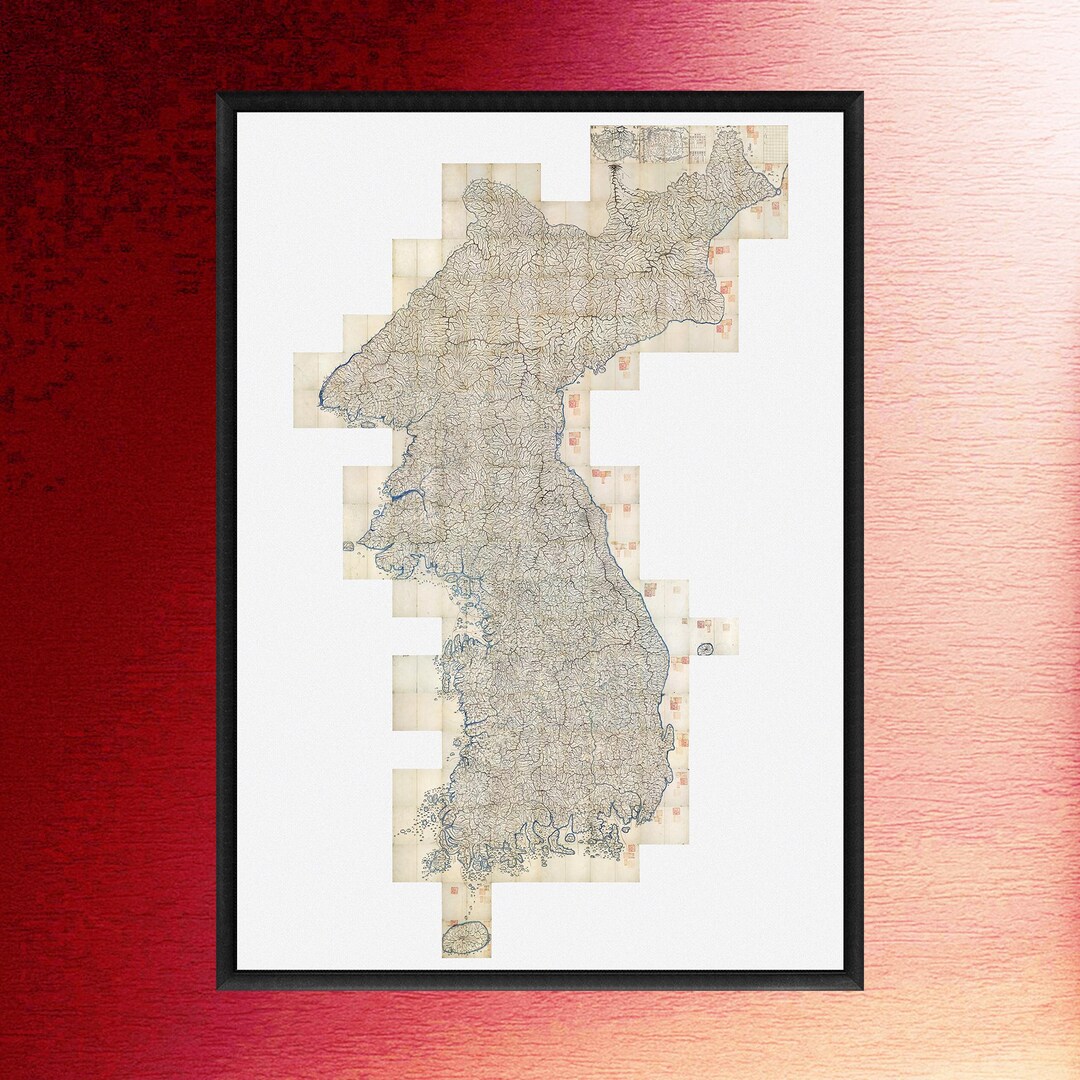 Old Map of Joseon Korea Giclee Print 대동여지도 - Etsy