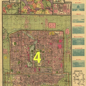 Old Map of Beijing China - Etsy