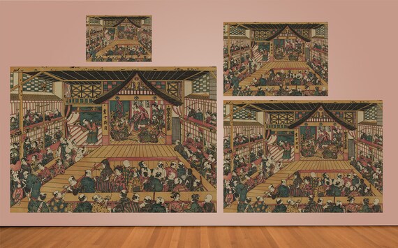 Kabuki Theater Japanese Art Ukiyoe Giclee - Etsy