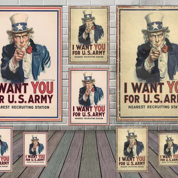 Uncle Sam Poster - Etsy