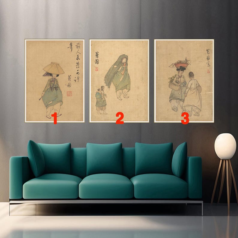 Korean Women in Hanbok by Shinyunbok - Etsy