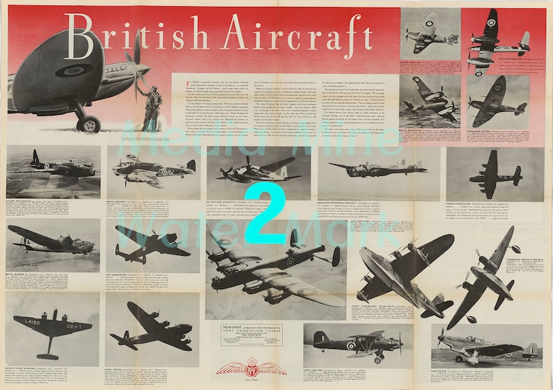 World War 2 Propaganda Poster Military Poster WW2 Airplane - Etsy