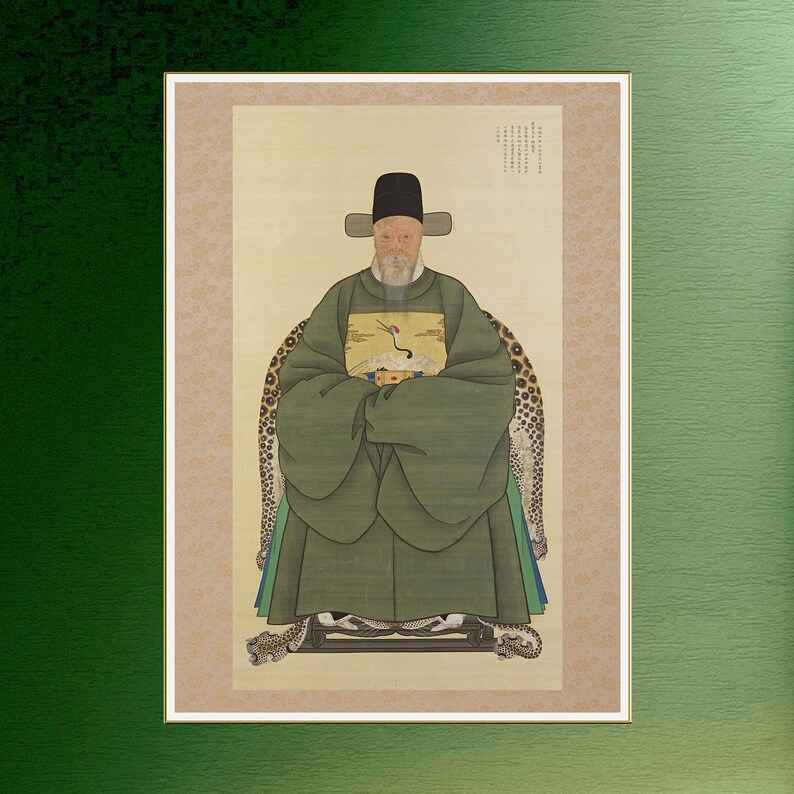 Korean Hanbok Art the Nobleman's Portrait of Joseon Dynasty - Etsy