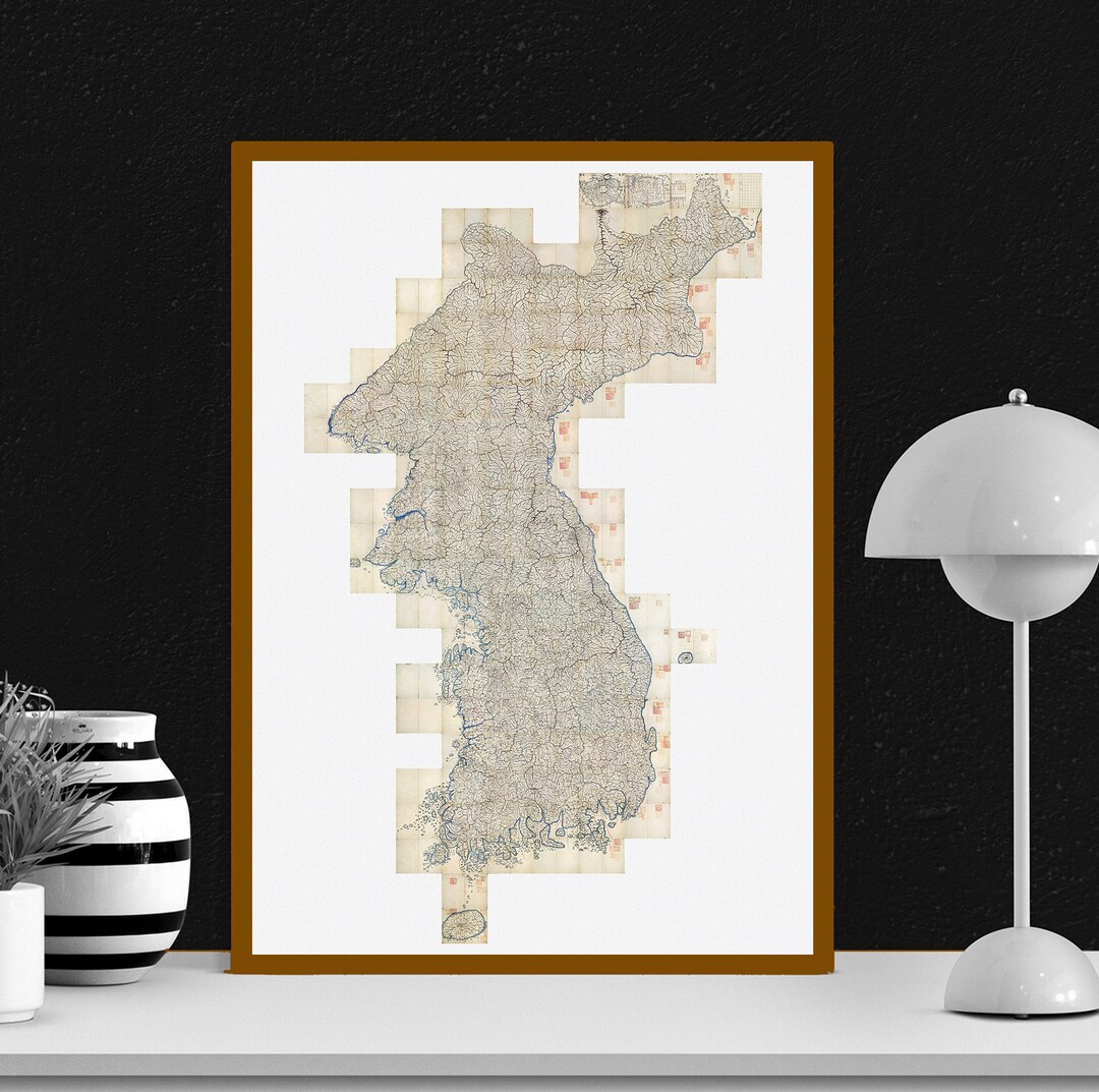 Old Map of Joseon Korea Giclee Print 대동여지도 - Etsy UK