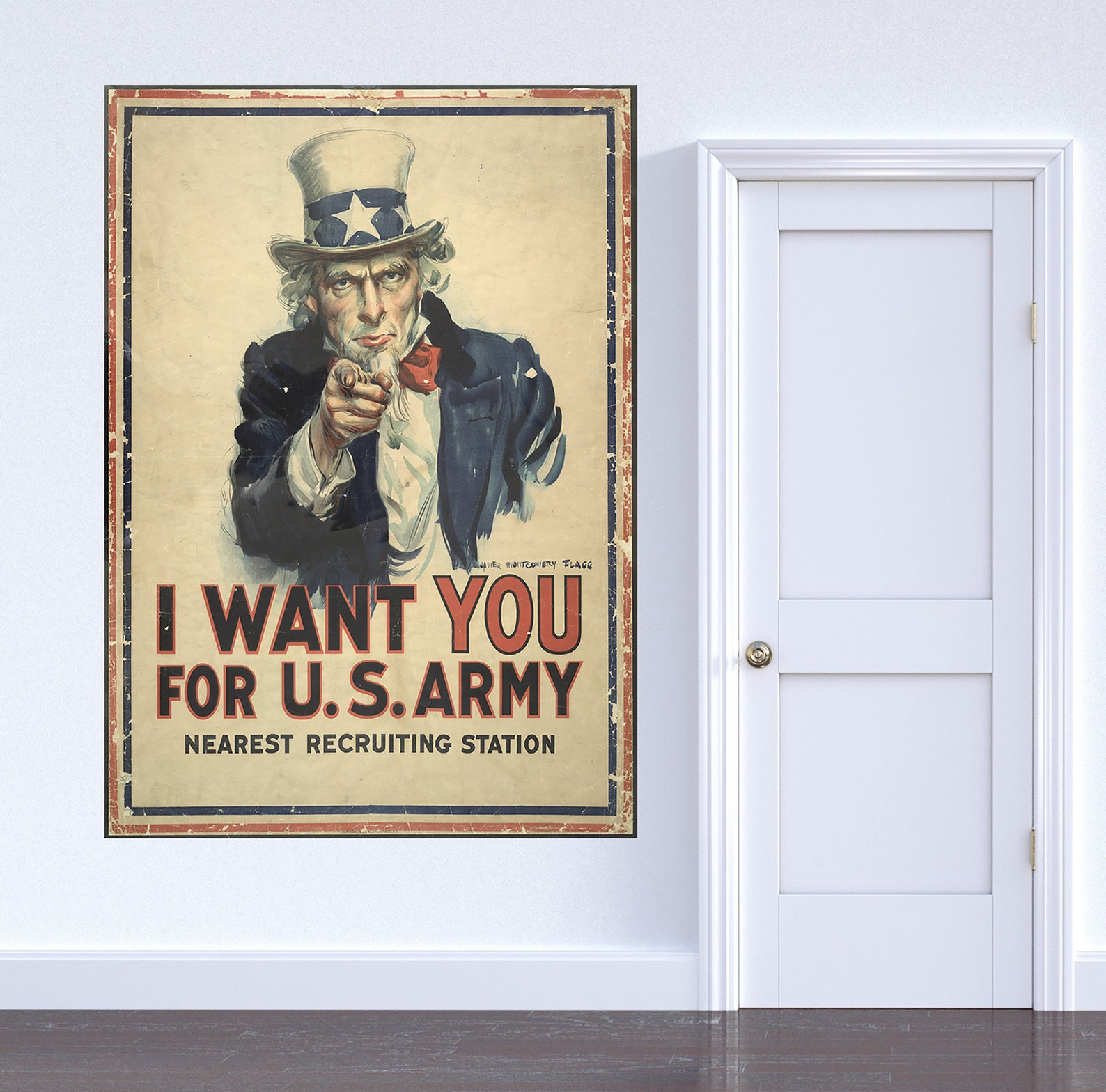 Uncle Sam Poster I Want You for US Army Vintage Poster by - Etsy
