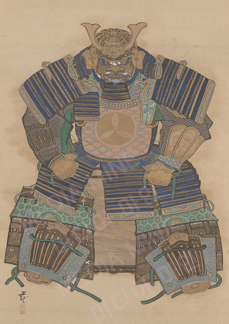 Japanese Samurai General the Suit of Armor - Etsy
