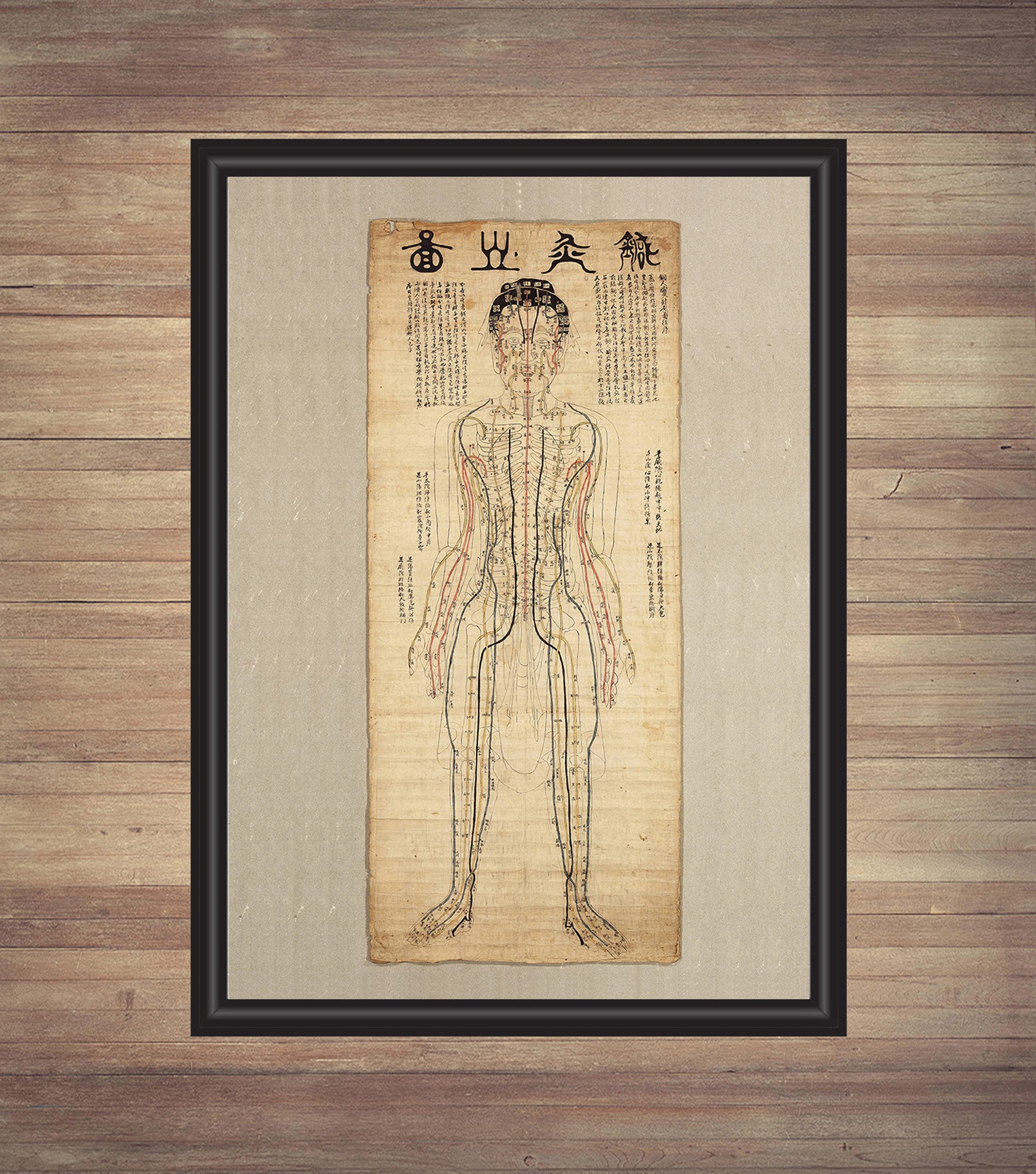 Diagram of Acupuncture Chart - Etsy