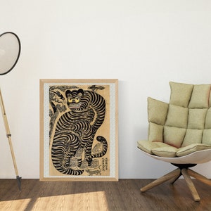 Tiger and Magpie for Wishing Good Luck Korean Minhwa - Etsy