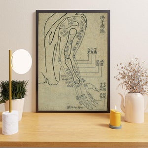 Diagram of Acupuncture Chart - Etsy