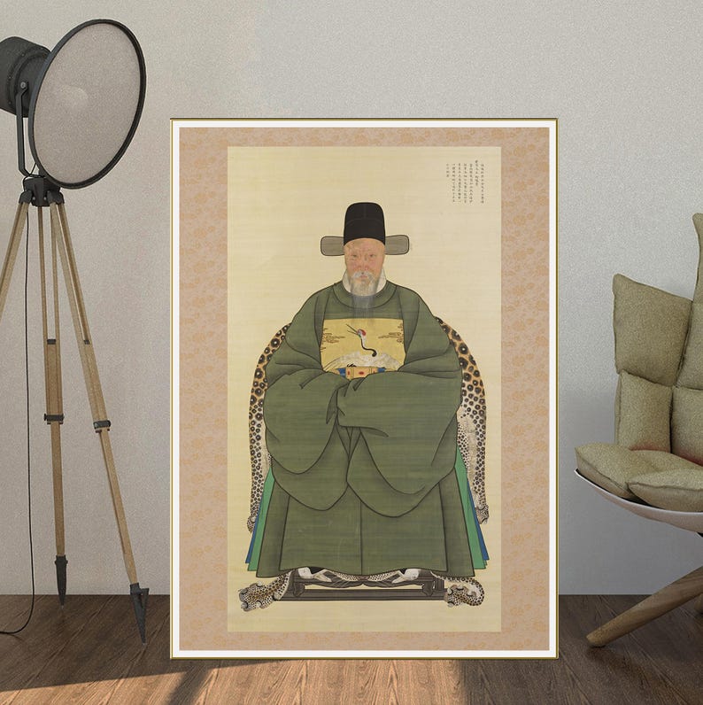 Korean Hanbok Art the Nobleman's Portrait of Joseon Dynasty - Etsy
