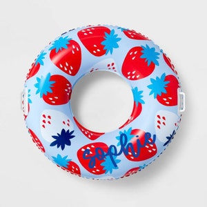 PERSONALIZED Strawberry Pool Float, FOURTH of JULY, Bachelorette Party ...
