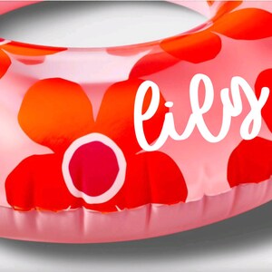 Personalized KIDS FLOWER Pool Float, Birthday Party Favor Beach Gift ...