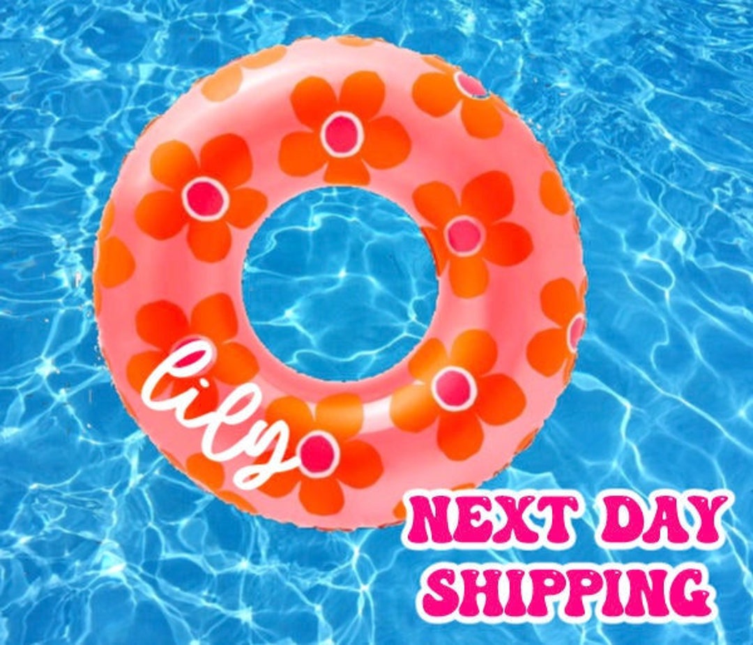 Personalized KIDS FLOWER Pool Float, Birthday Party Favor Beach Gift ...