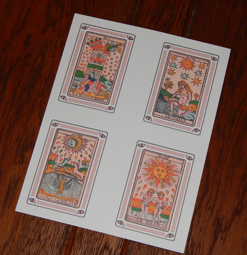 Print Your Own Tarot Cards Printable Tarot Cards Full 78 Etsy