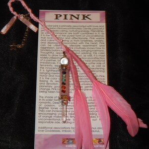 Genuine Rose Quartz PINK Color Energy CHAKRA STONE Feather - Etsy