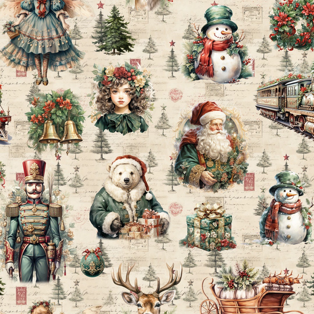 Christmas Fabric, 100% Organic Cotton - Etsy