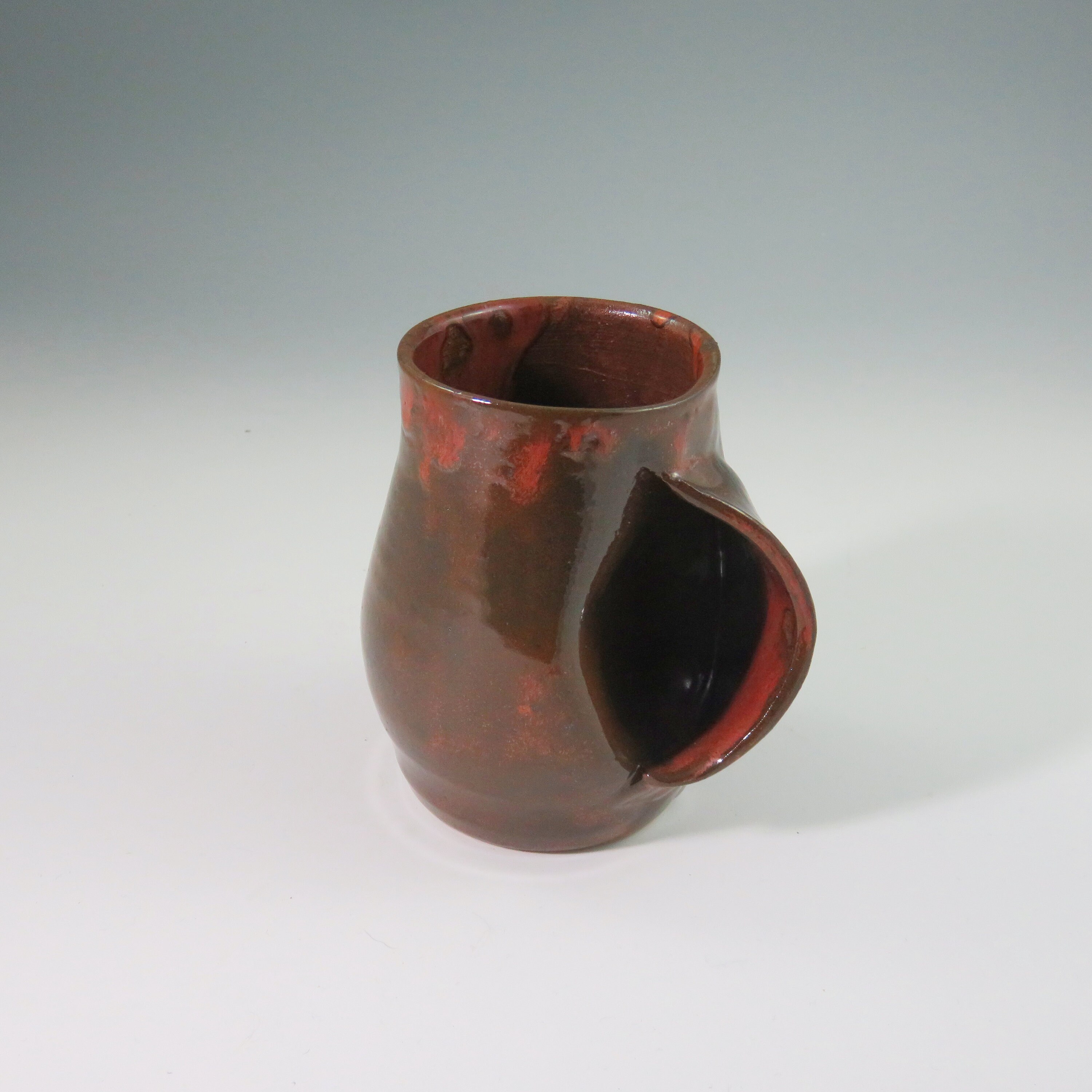Hand Warmer Mug,Brown Pottery Mug,Ready to Ship,Brown Handless Mug ...