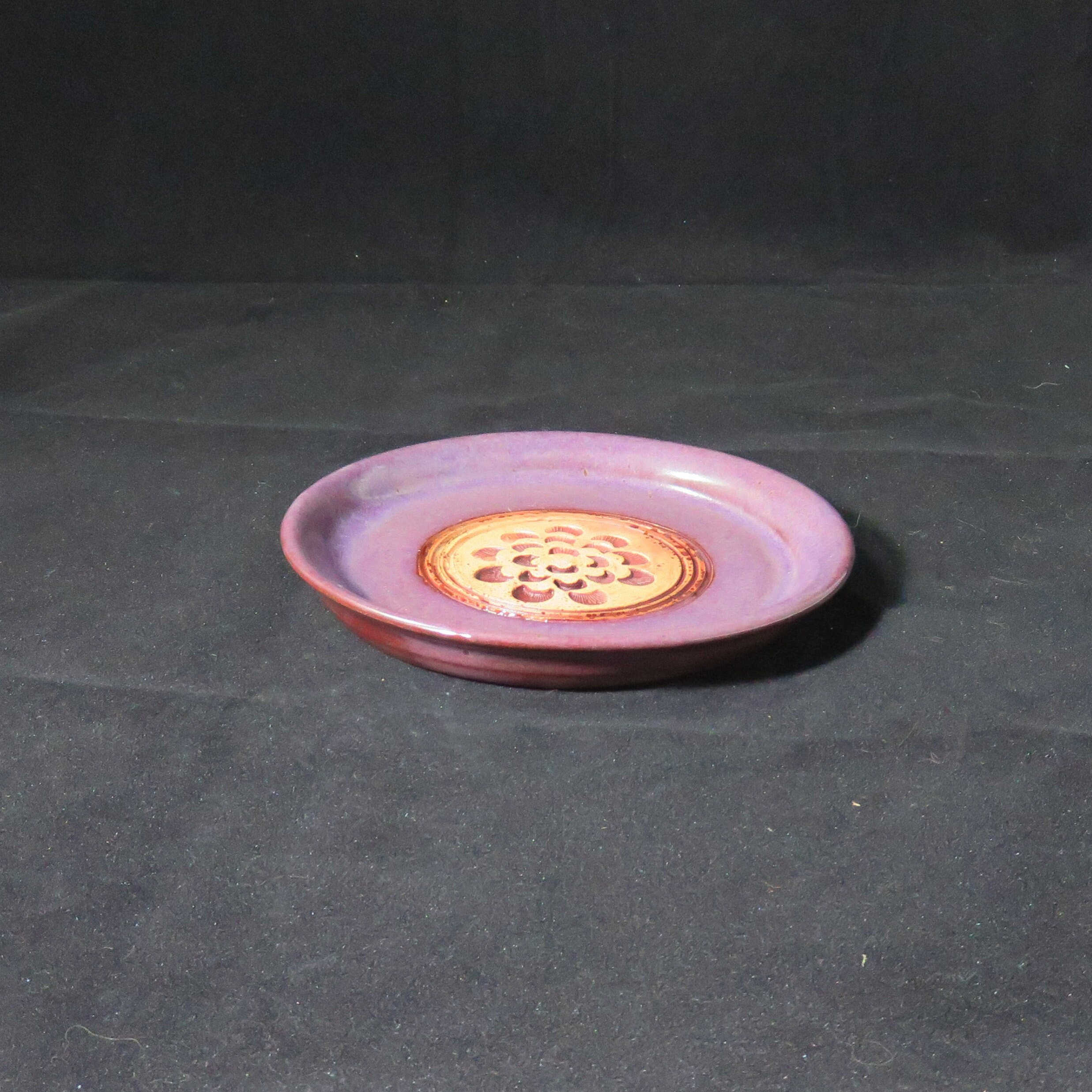 Pottery Garlic Grater,Ceramic Garlic Grater,purple Garlic Dish,Ready To ...