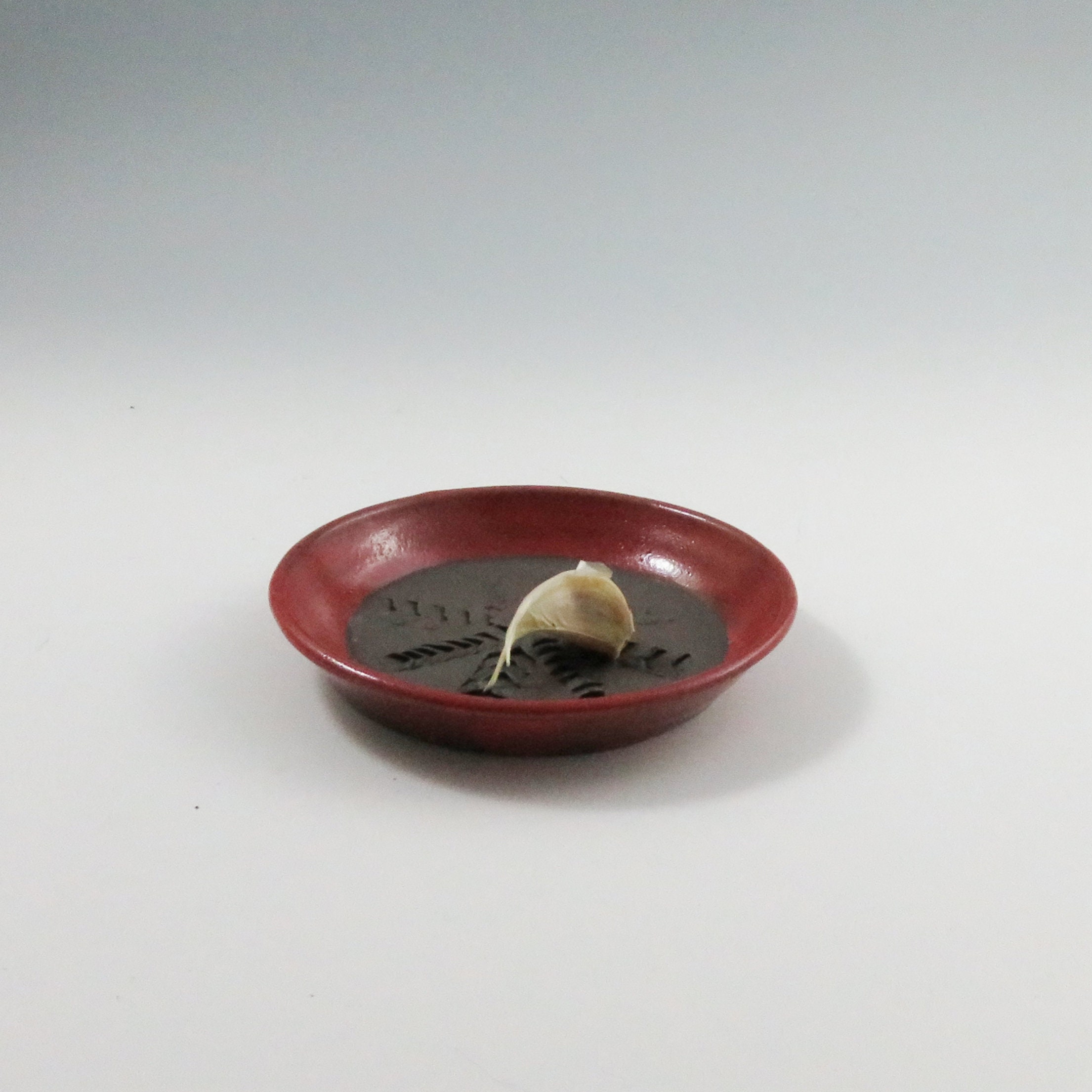Pottery Garlic Grater Dish,Ceramic Garlic Grater Dish,Red Garlic Dish ...