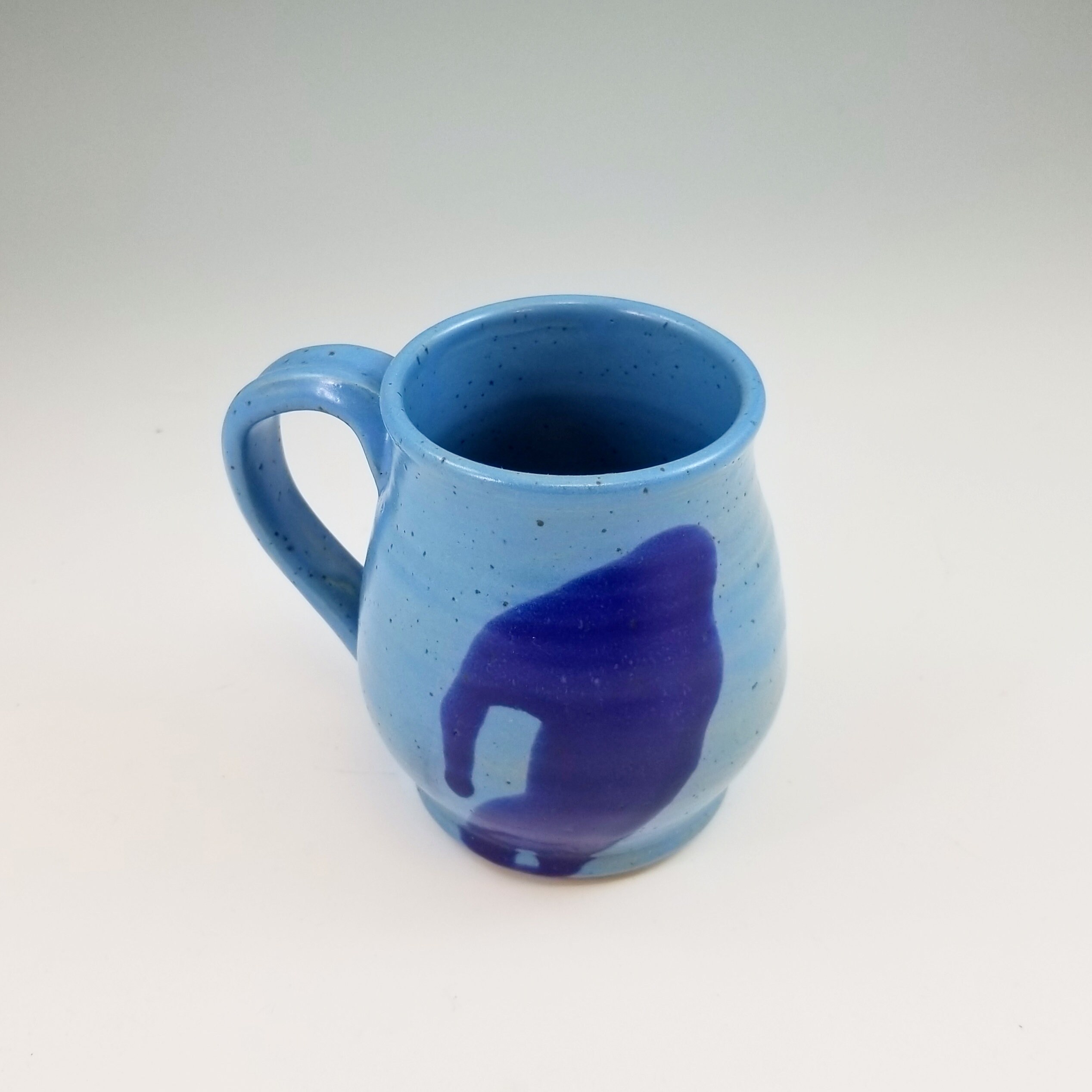 Blue Handmade Ceramic Pottery Mug,8 oz. Coffee Mug,unique,Ready to Ship ...