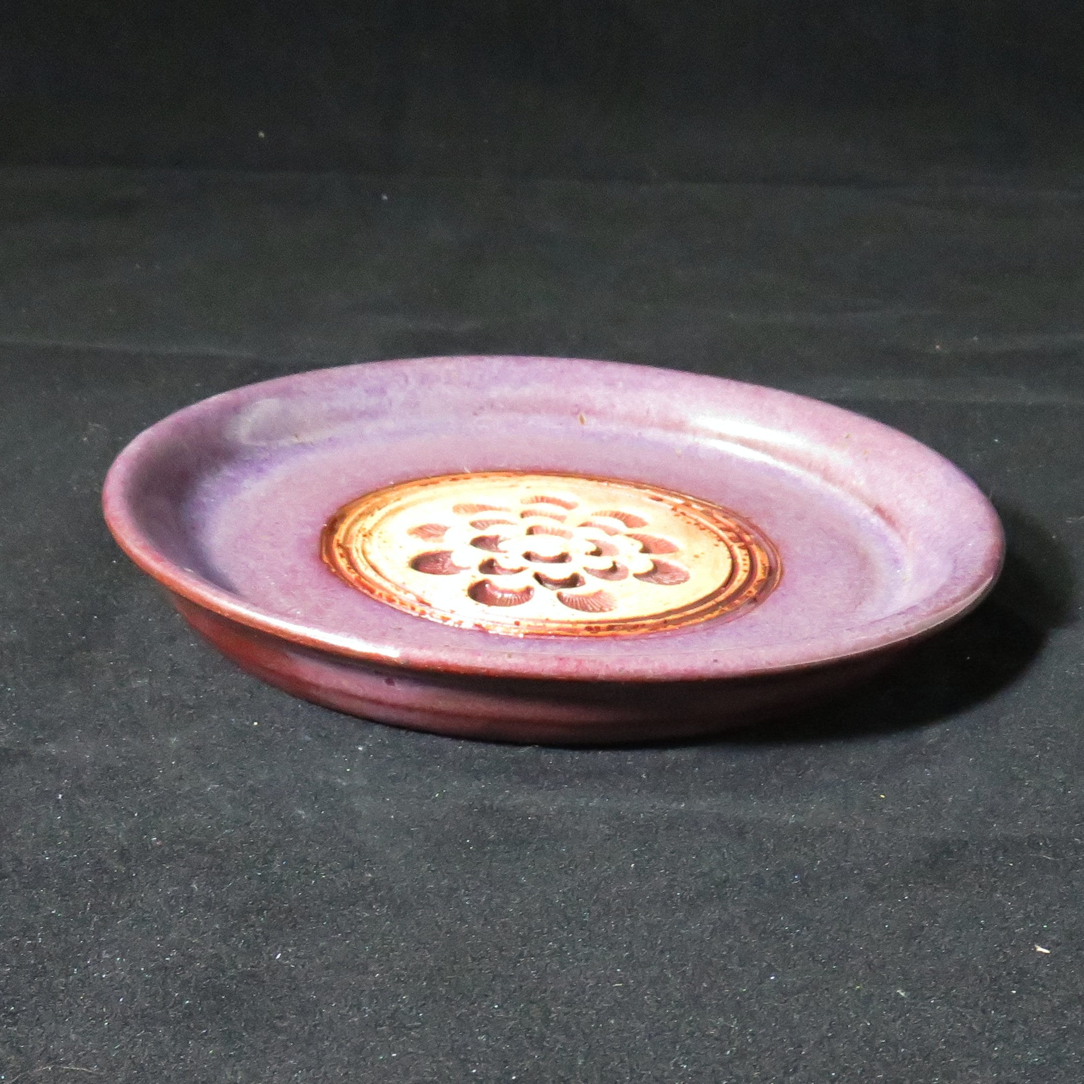 Pottery Garlic Grater,Ceramic Garlic Grater,purple Garlic Dish,Ready To ...