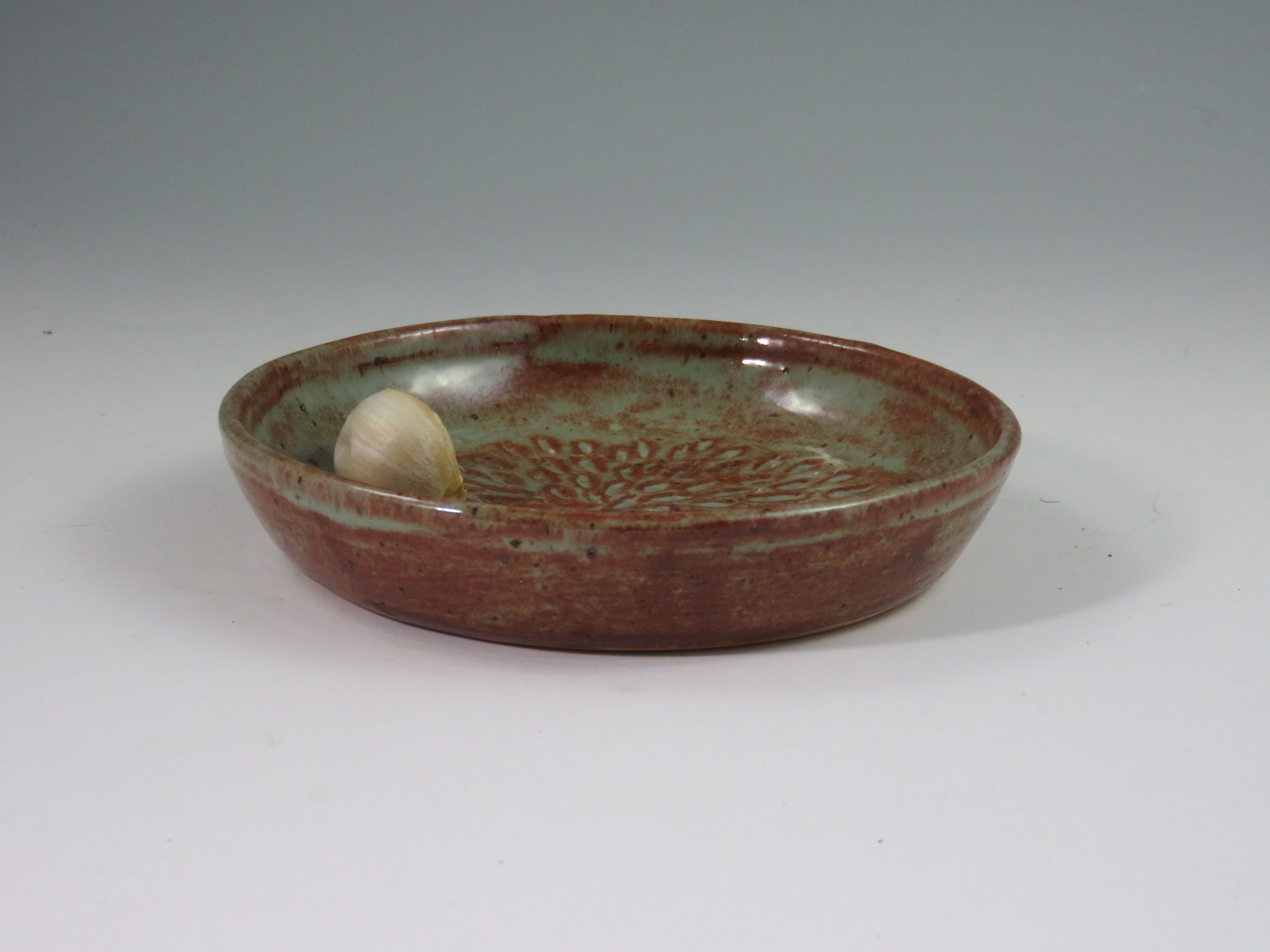 Pottery Garlic Grater Dish,Ceramic Garlic Grater,green Garlic Dish ...