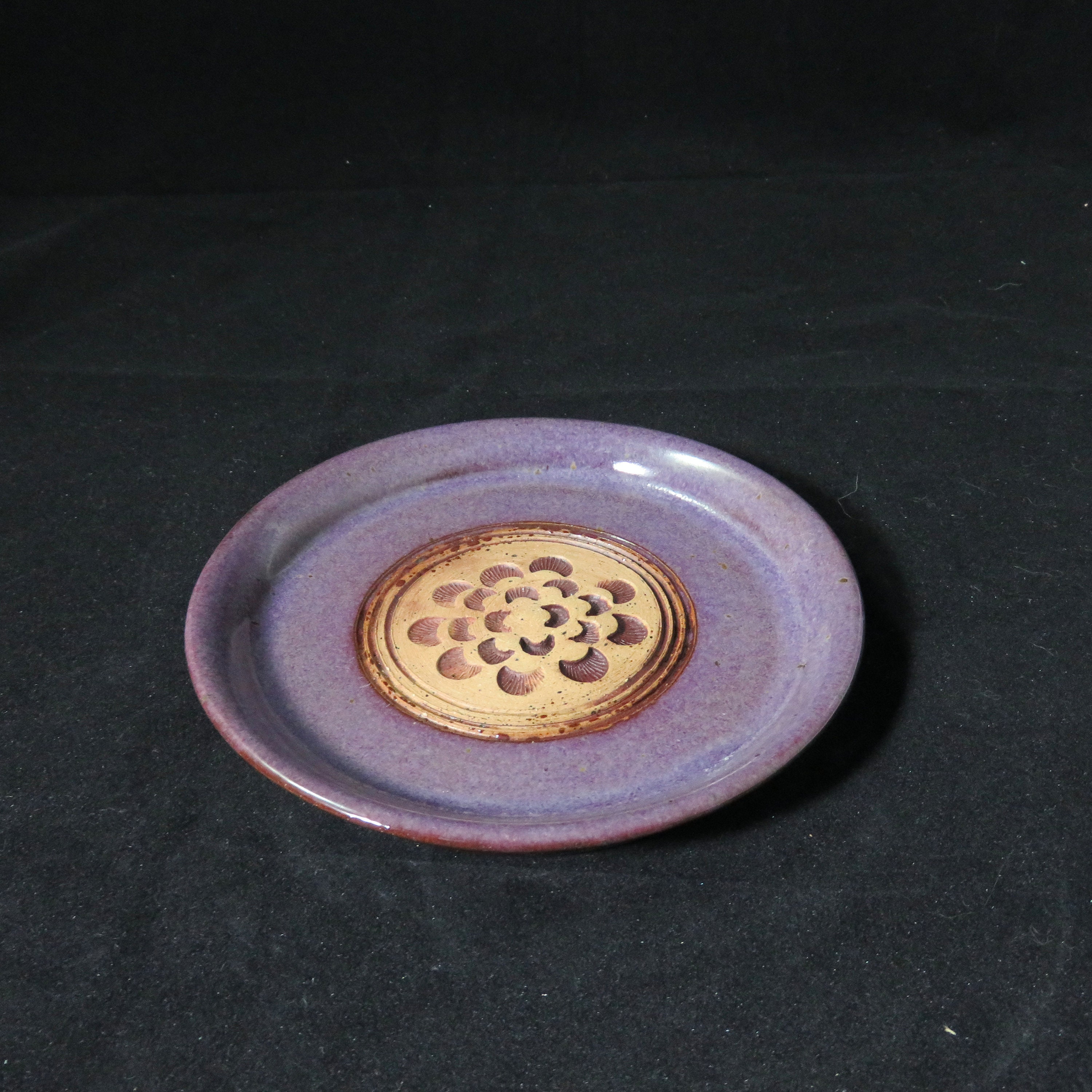 Pottery Garlic Grater,Ceramic Garlic Grater,purple Garlic Dish,Ready To ...