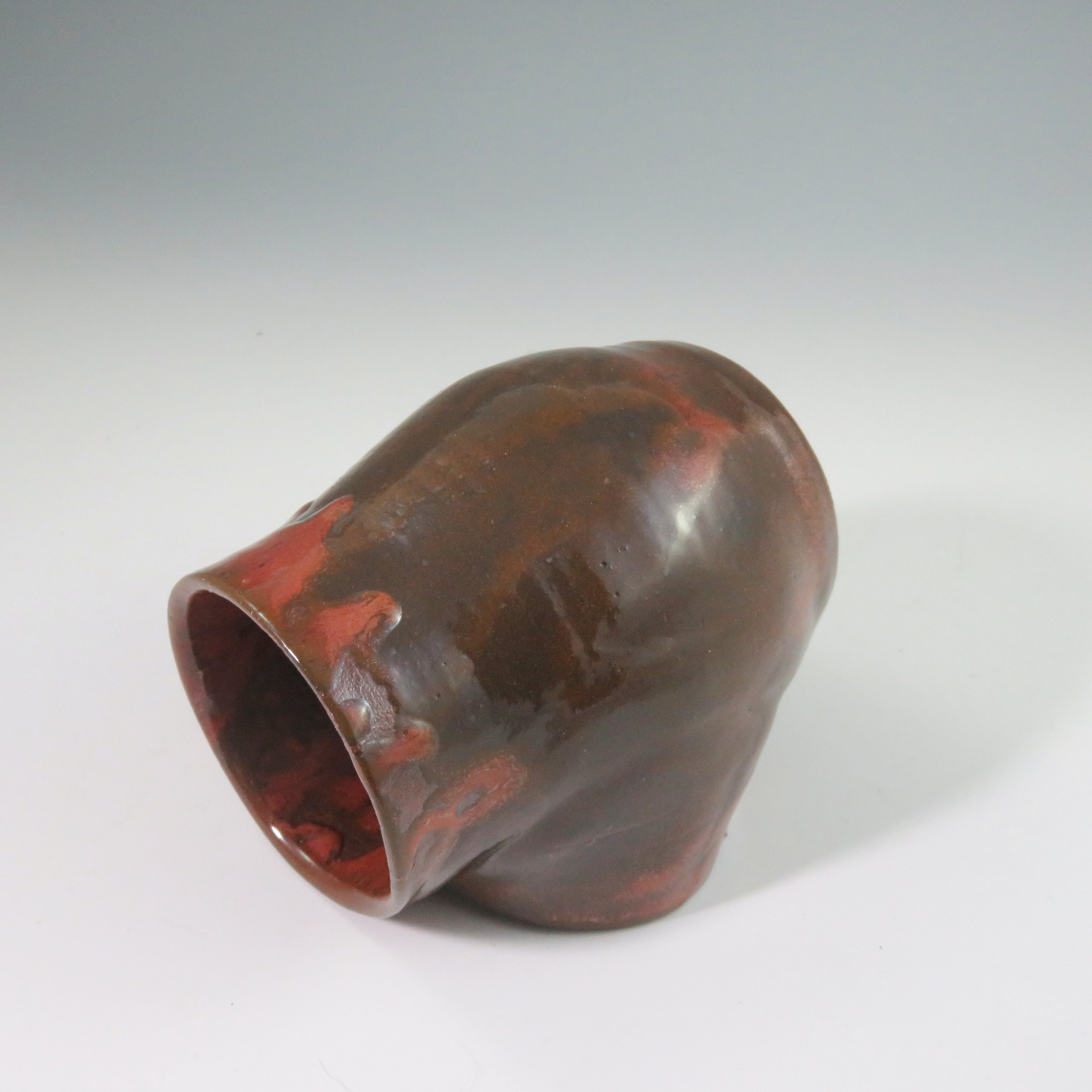 Hand Warmer Mug,Brown Pottery Mug,Ready to Ship,Brown Handless Mug ...