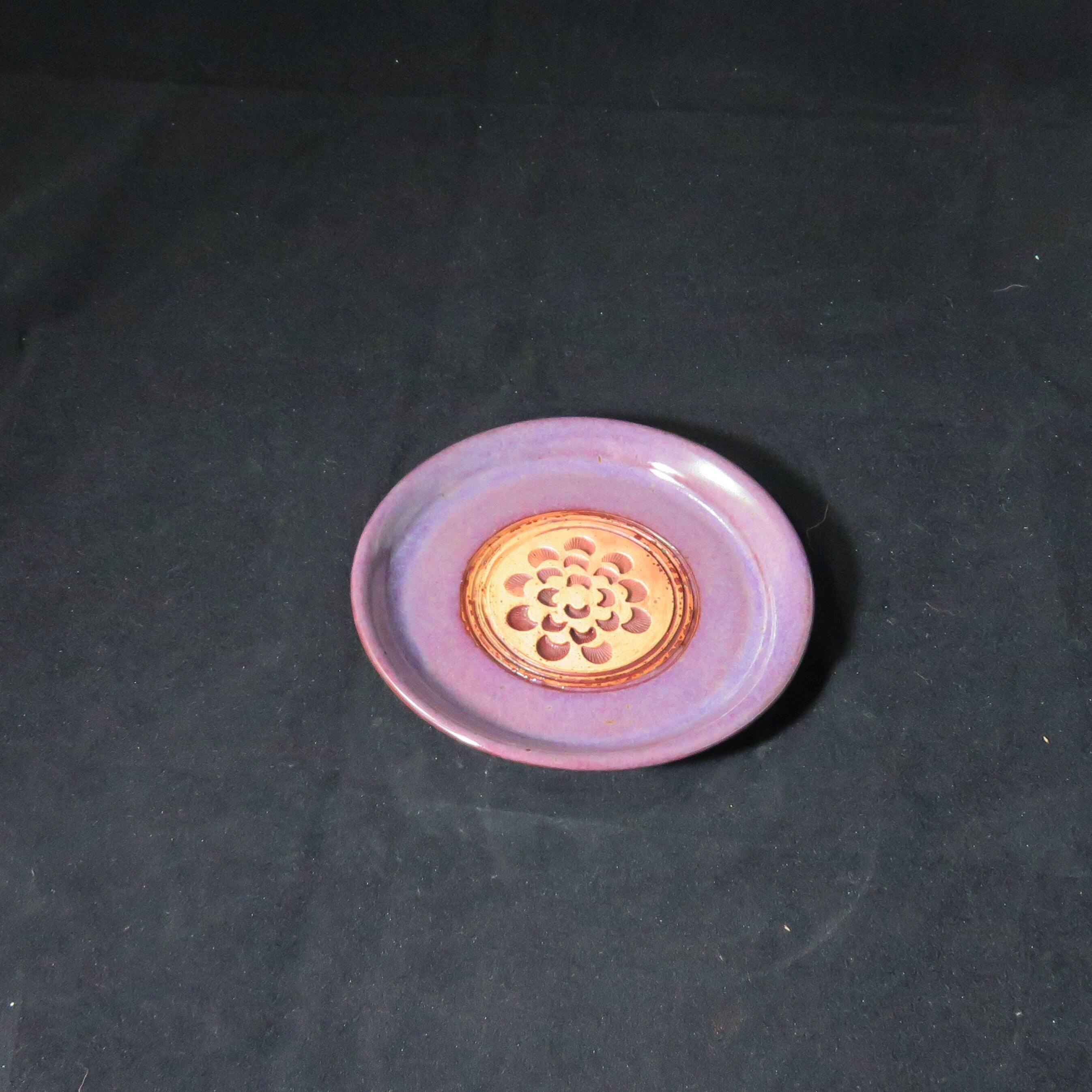 Pottery Garlic Grater,Ceramic Garlic Grater,purple Garlic Dish,Ready To ...
