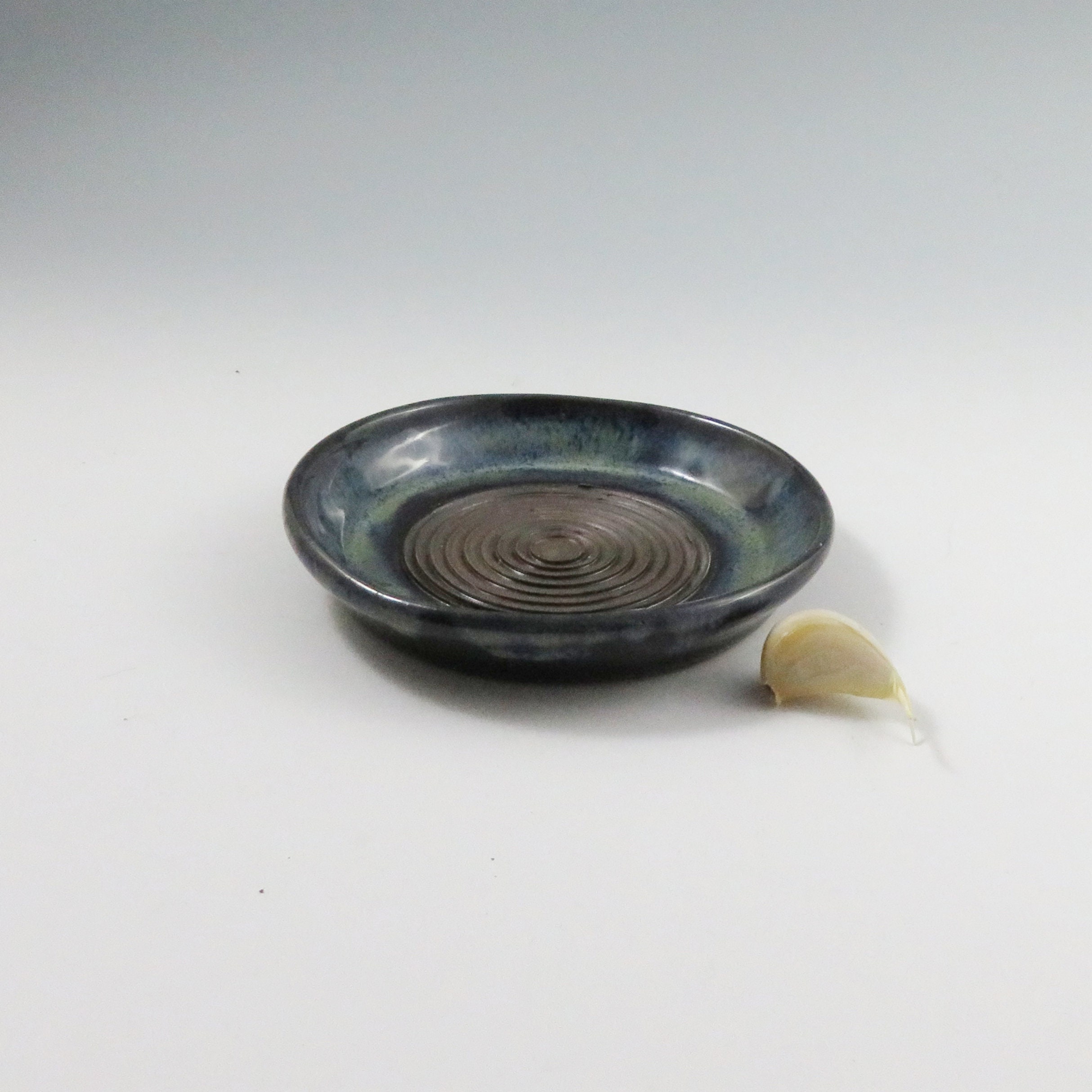 Pottery Garlic Grater Dish,Ceramic Garlic Grater Dish,Green Garlic Dish ...