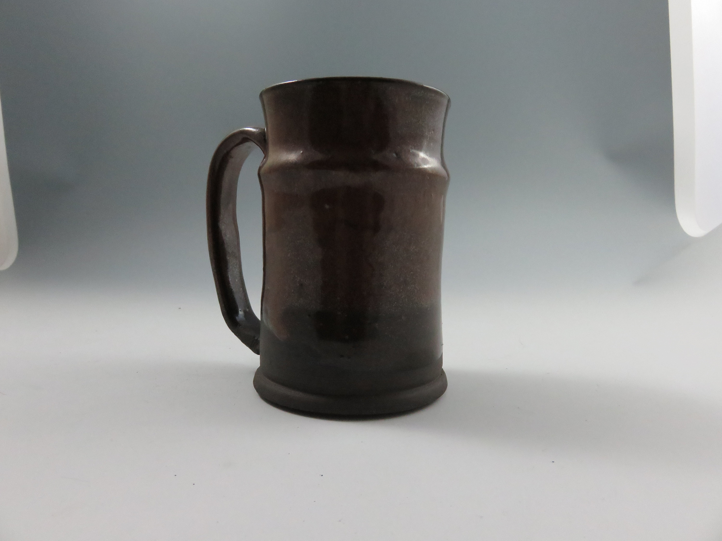 Large Red Brown Ceramic Pottery Mug,Stein Style Brown Pottery Mug,Ready ...