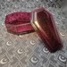 Coffin Trinket Box- Deep Maroon With Holographic Glitter - Etsy