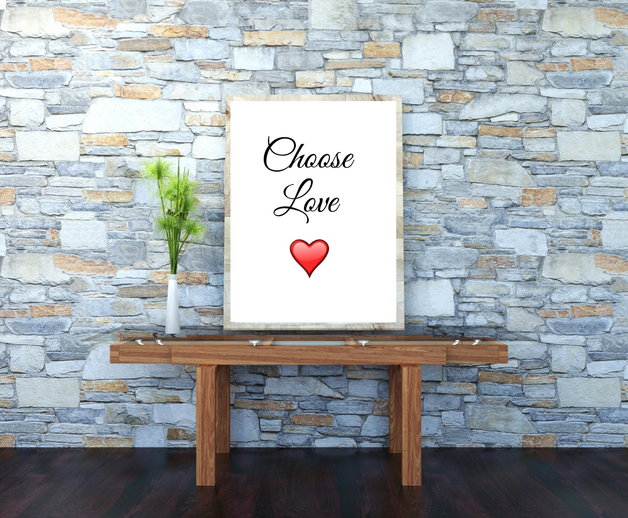 Printable Quote "choose Love" Digital Art Download - Etsy