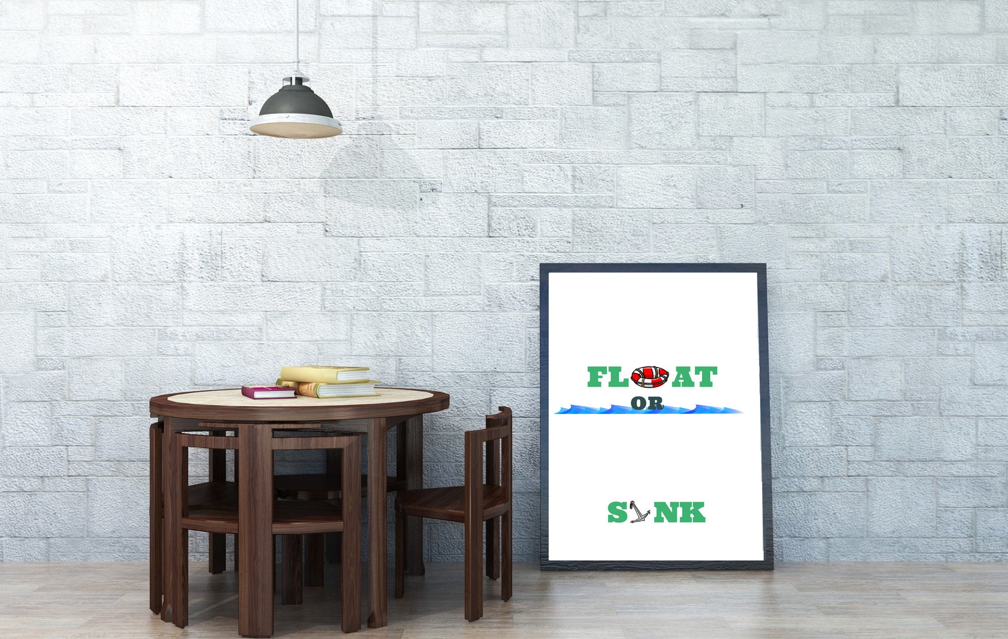 Printable Quote "float or Sink" Digital Art Download - Etsy