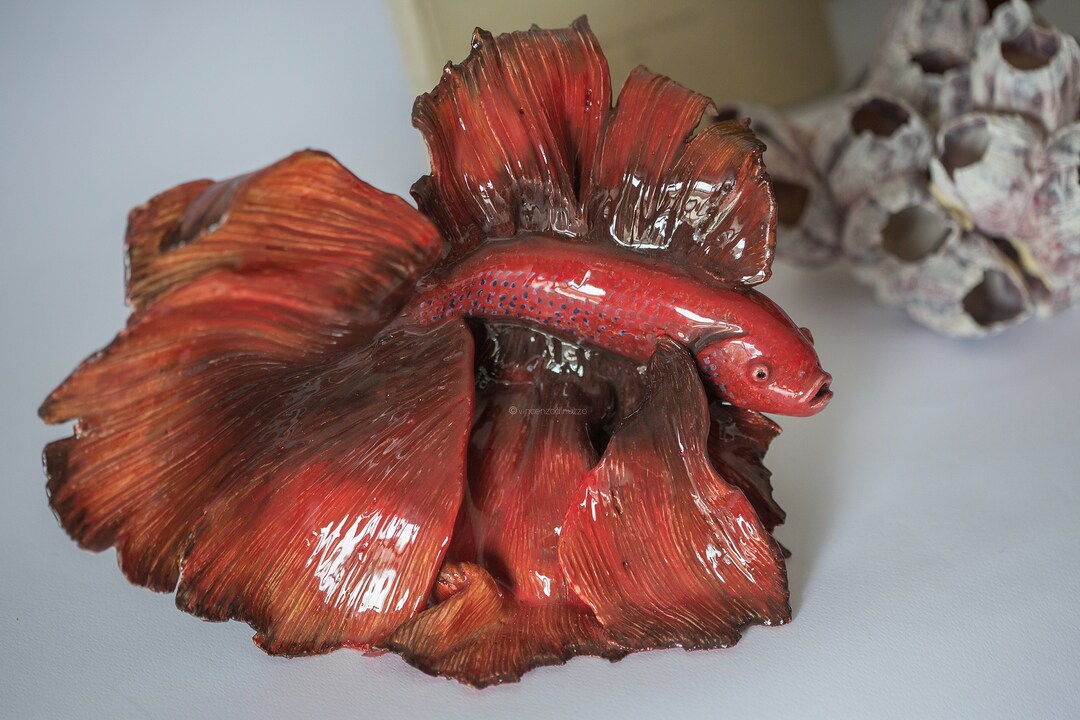 Betta Fish Ceramic Sculptures - Etsy