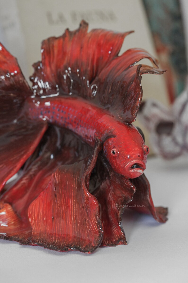 Betta Fish Ceramic Sculptures - Etsy