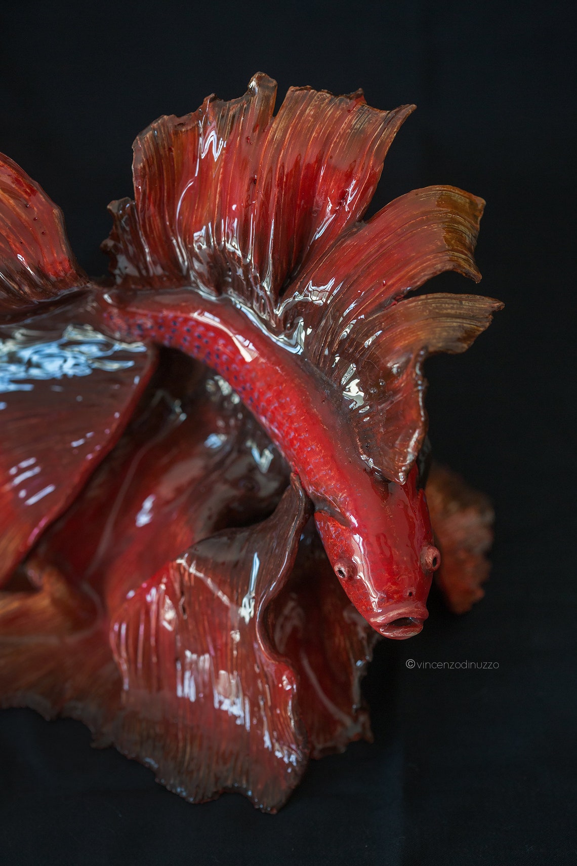 Betta Fish Ceramic Sculptures - Etsy