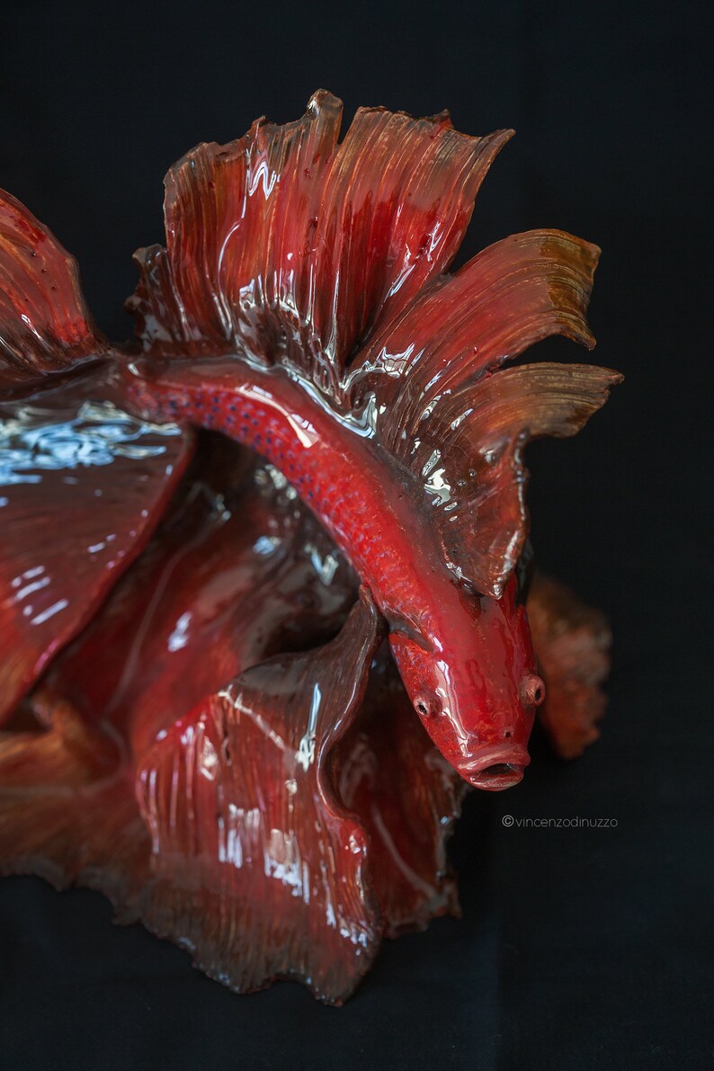 Betta Fish Ceramic Sculptures - Etsy