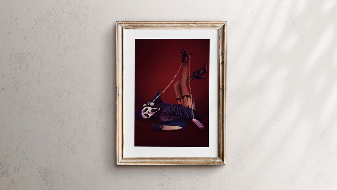 Scary Movie Art Print | 8x10 | 5x7 | Pinup Horror Movie Icon Art Print ...