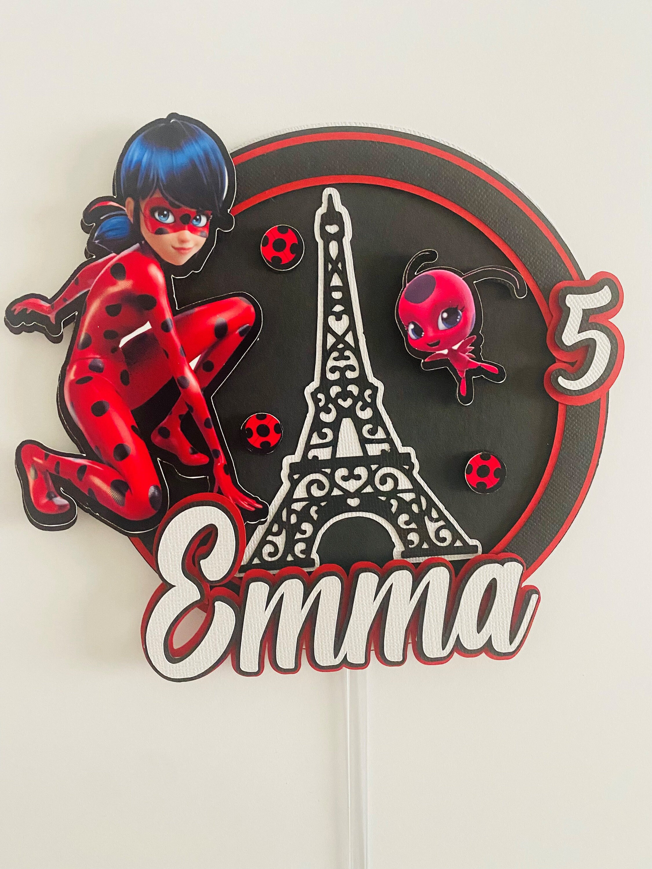 Miraculous Ladybug Birthday Cake Topper - Etsy Israel