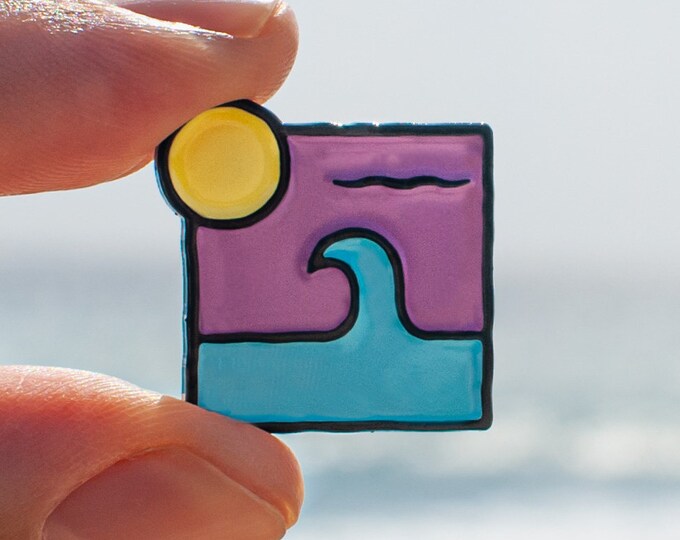 Surfer Pin Surfboard 80's Vintage Cloisonne - Etsy