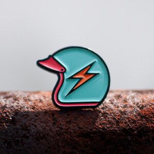 Lightning Motorcycle Helmet Pin Lapel Brooch - Blue - Etsy
