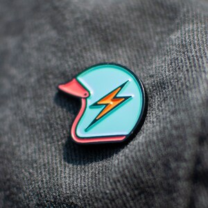 Lightning Motorcycle Helmet Pin Lapel Brooch - Blue - Etsy