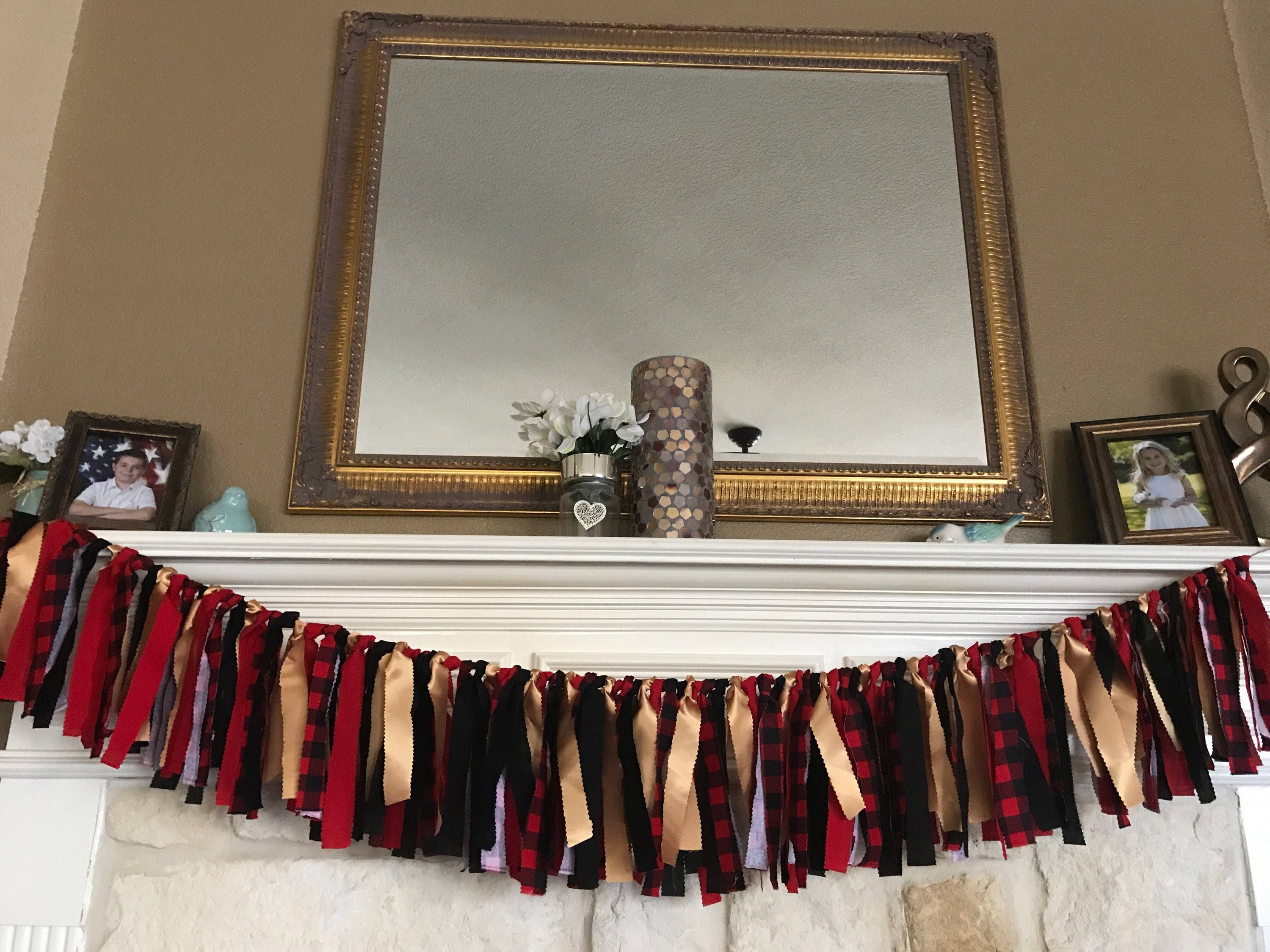 Plaid Decorations Flannel Fling Plaid Garland Plaid Banner Buffalo ...