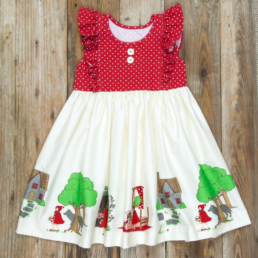 Little Red Riding Hood Chunky Necklace-m2m Eleanor Rose-red - Etsy