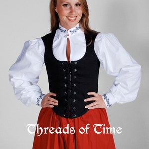 Renaissance Blackwork Tudor Rose Shirt | Etsy